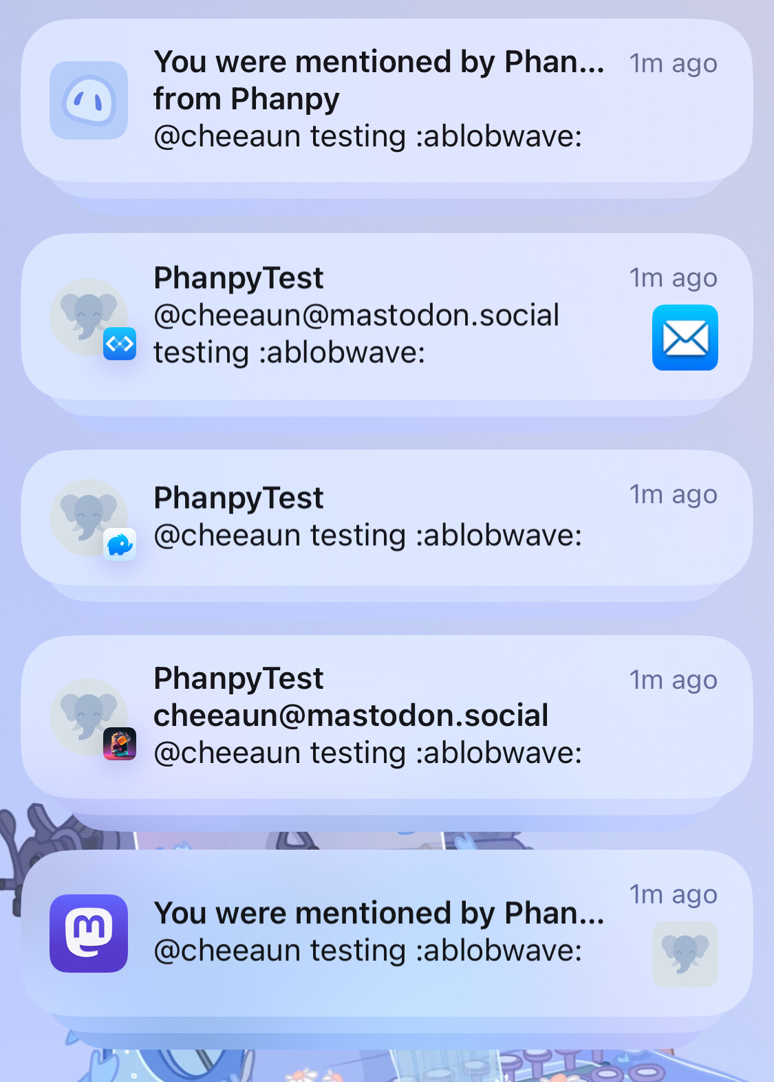 Chee Aun 🤔: "(Mobile) Safari's push notifications definitely a…" - Mastodon