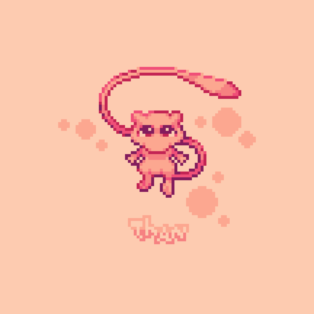 Mew Pixel Art Png