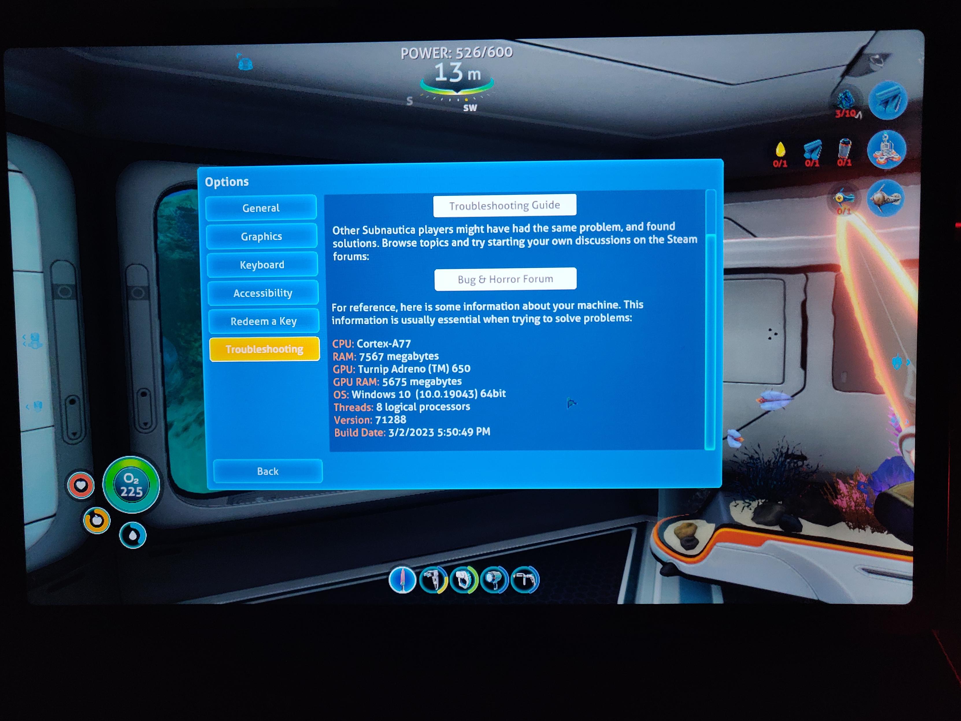 Adam Honse: "Subnautica runs on postmarketOS with FEX! Perfor…" - Mastodon