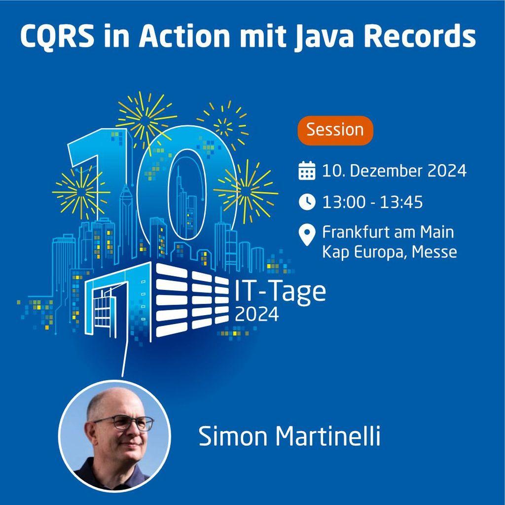 Simon Martinelli: "Am 10. Dezember spreche ich an den IT-Tagen in Fr ...