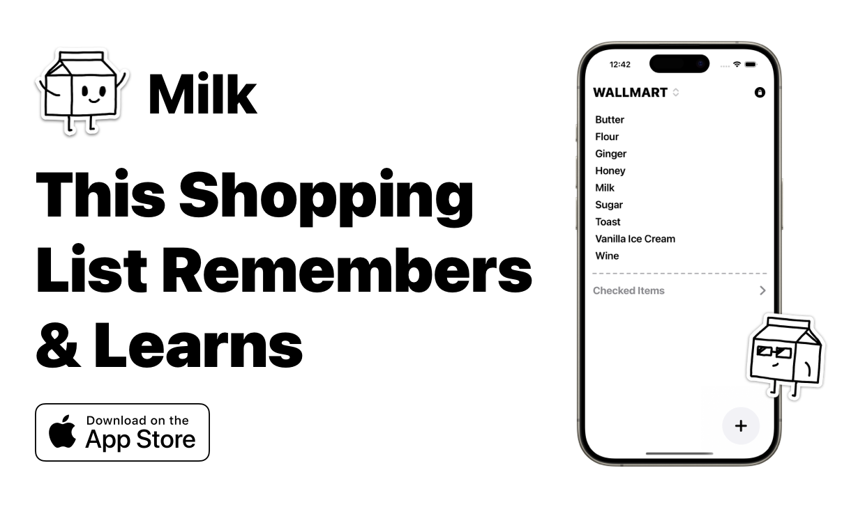Miká Kruschel: "Just launched "Milk" – a super simple grocery lis ...